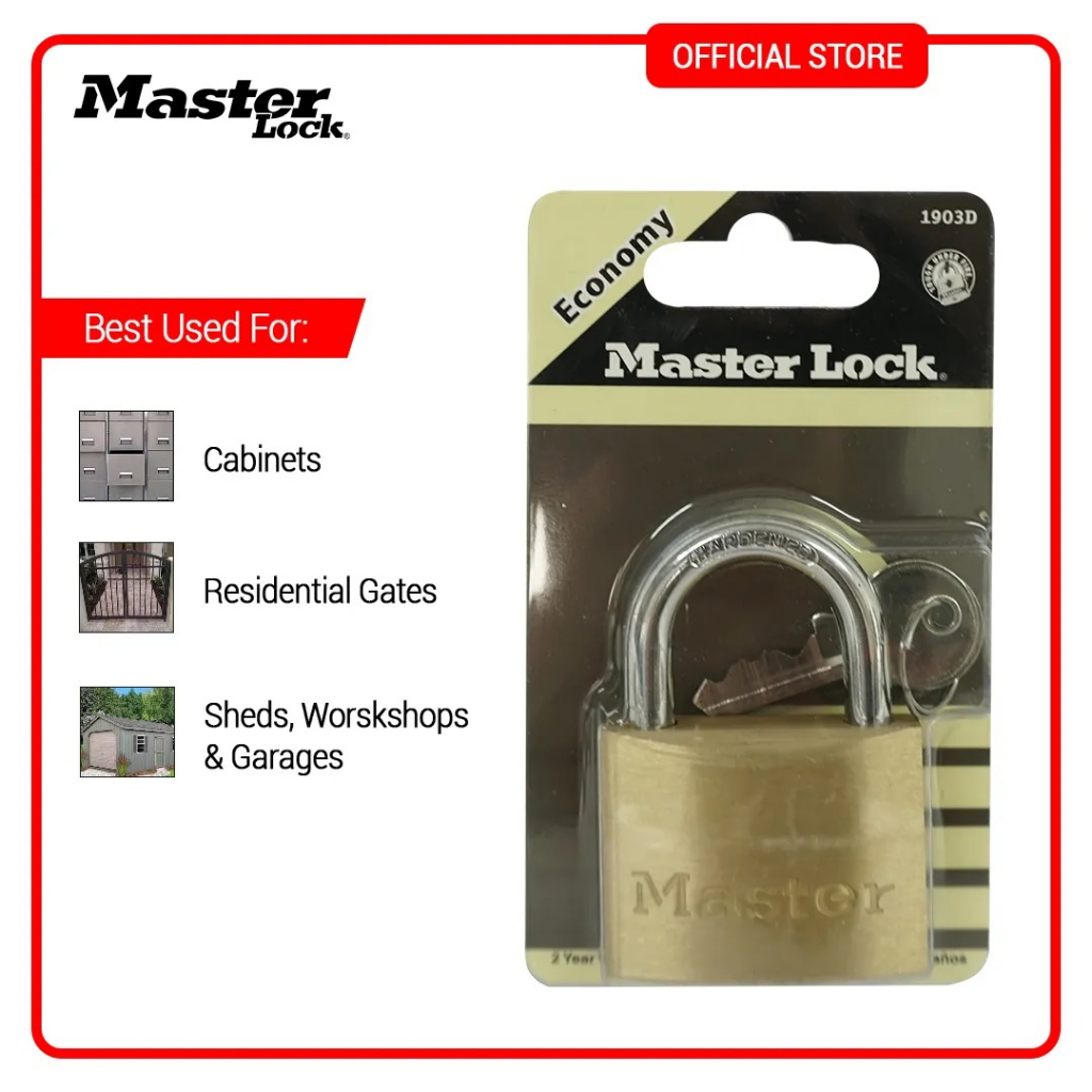 Master Lock 1903D Eco Brass Padlock 50MM | Shopee Philippines