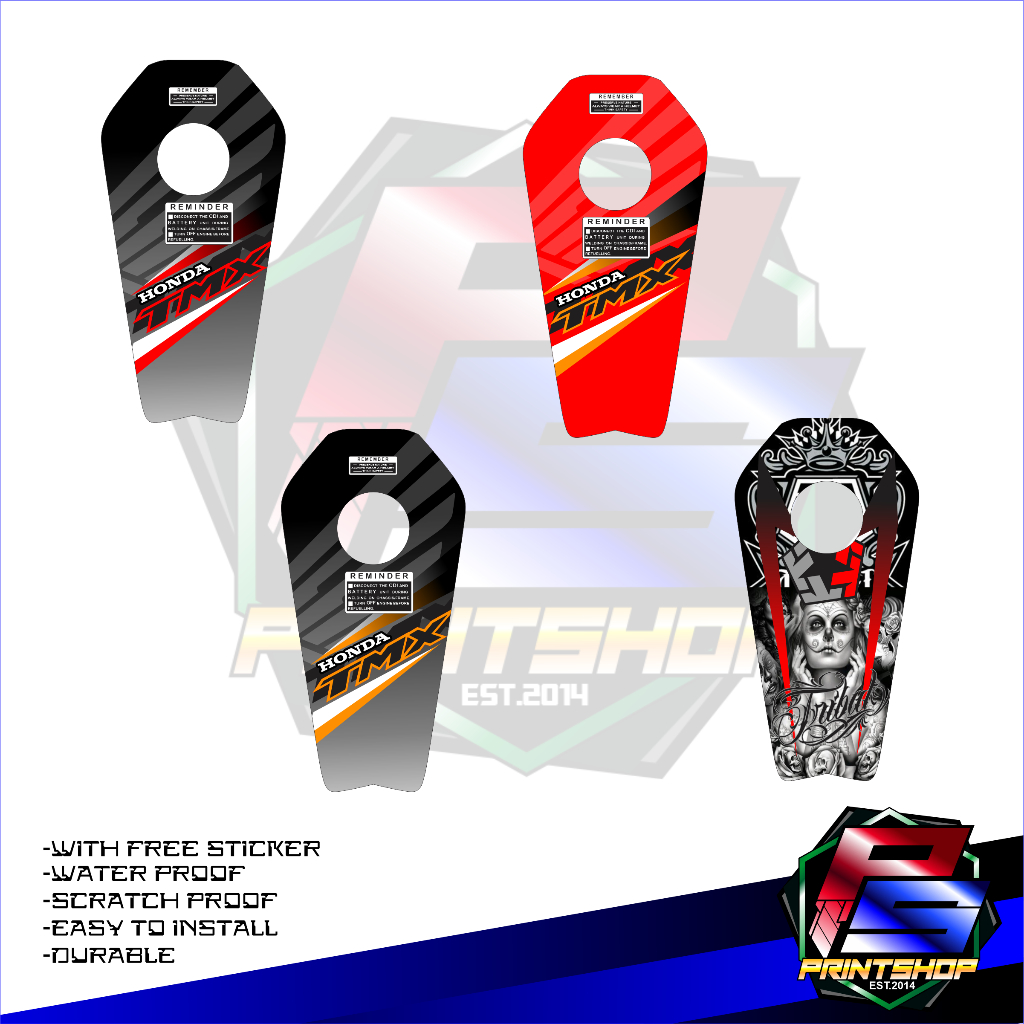 TMX 125 Top Tank Sticker Decals durable and high quality scratch proof ...