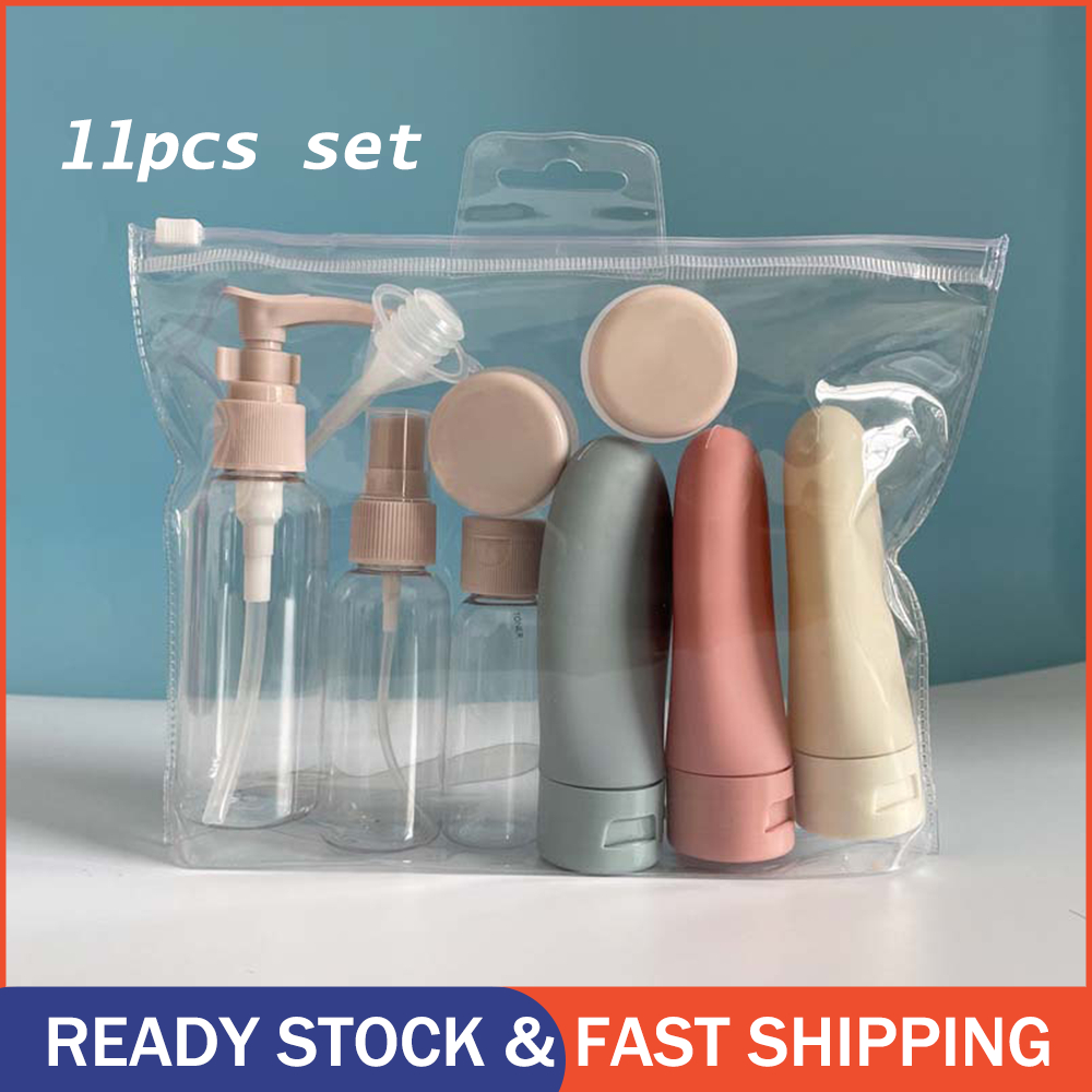 11pcs Travel Bottles Set Travel Size Containers Cosmetic Skincare ...
