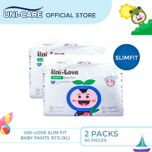 UniLove Slim Fit Baby Pants 30's (X-Large) Pack of 2 | Shopee Philippines