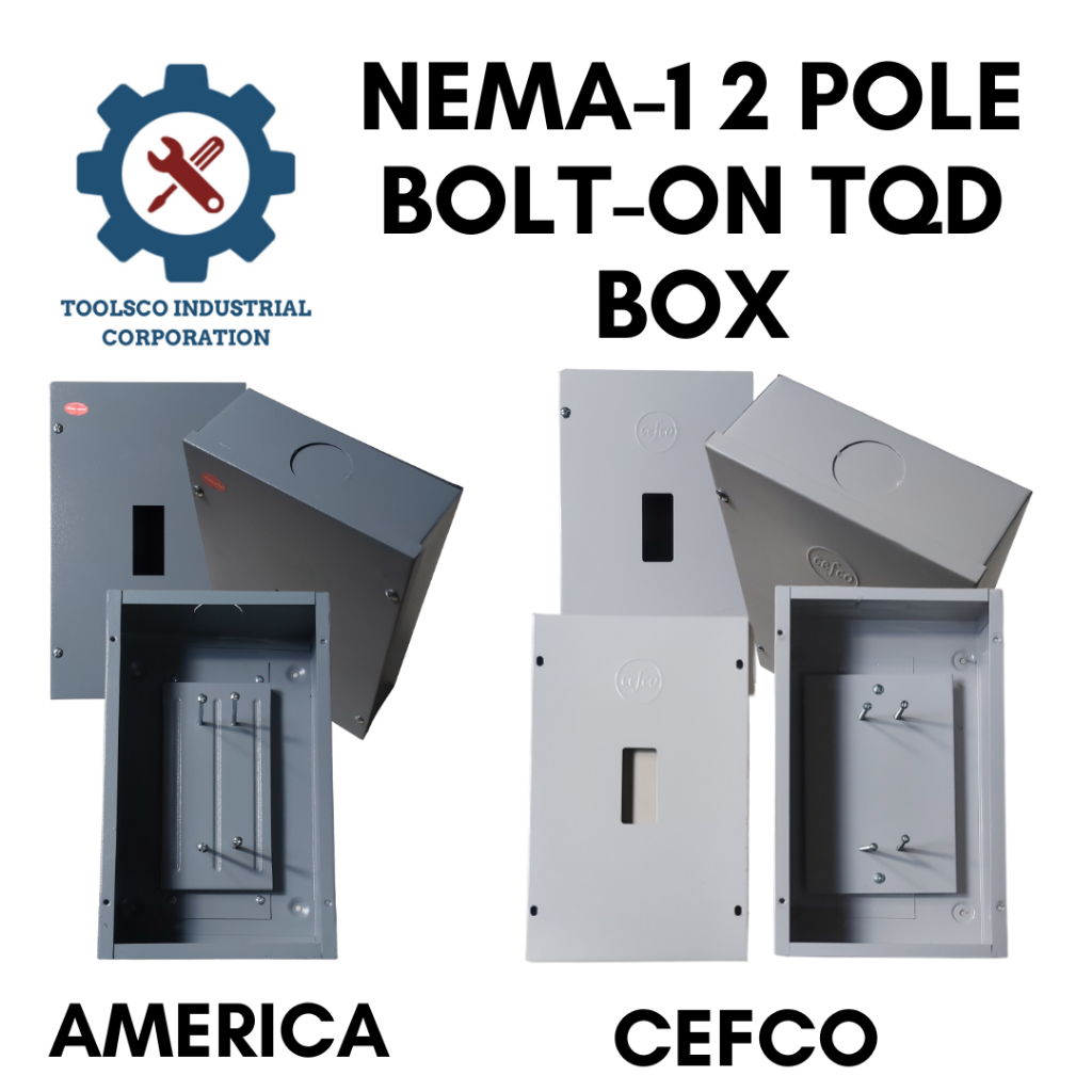 NEMA-1 2 POLE BOLT-ON TQD BOX | Shopee Philippines