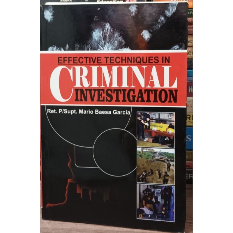 EFFECTIVE TECHNIQUES IN CRIMINAL INVESTIGATION | Shopee Philippines EFFECTIVE TECHNIQUES IN CRIMINAL INVESTIGATION | Shopee Philippines