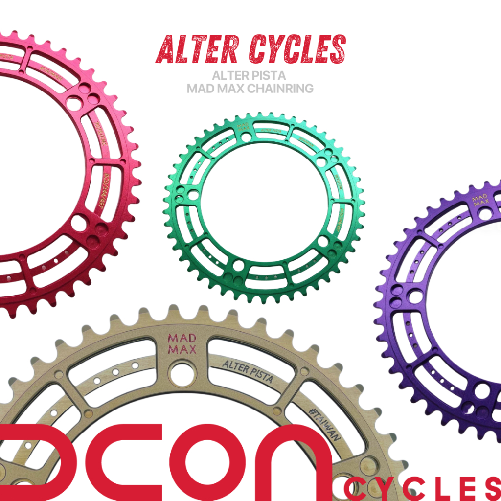 Alter Cycles - Alter Pista Mad Max Chainring 144 BCD Fixed Gear - Fixie ...