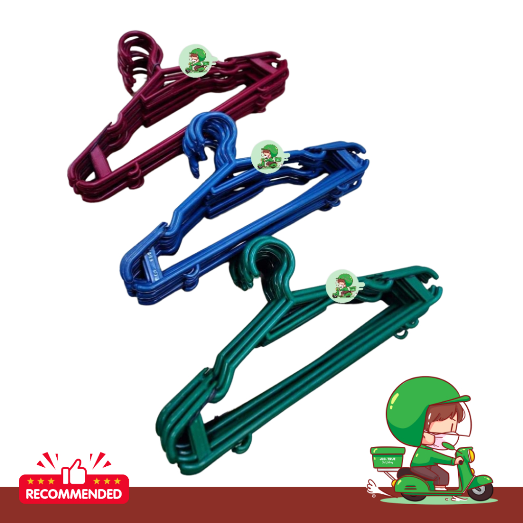 Heavy duty plastic FLEXIBLE hanger one doze（12PCs） | Shopee Philippines