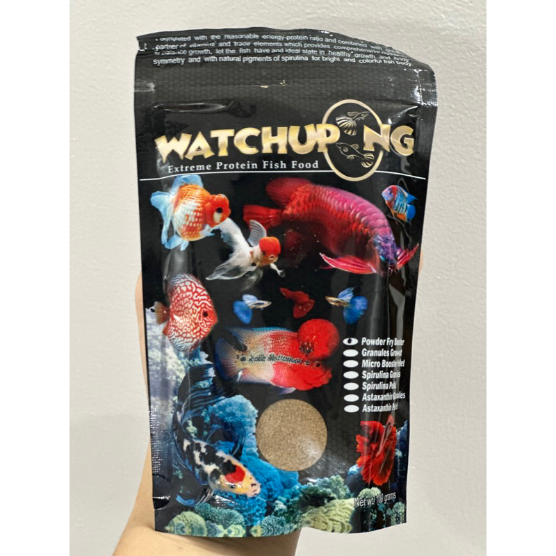 Watchupong fry booster fish food feed New bits Granules buy 10 get 3 ...