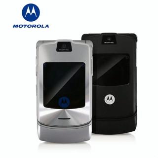 Original Motorola Razr V3 Flip Phone Unlocked Keypad Cellphone Gsm Quad ...