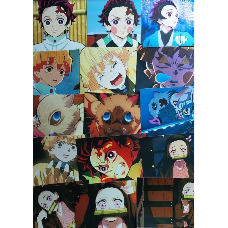 Demon Slayer Set [Photocard Or Sticker] | Shopee Philippines
