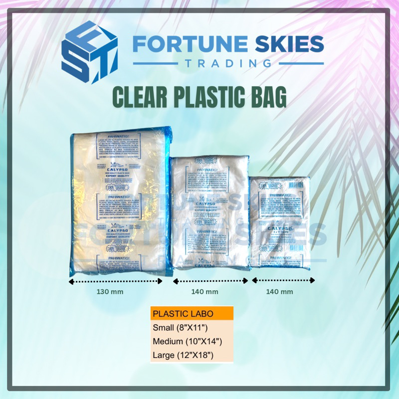 Clear Plastic Bag (100 pc/pack) | Shopee Philippines
