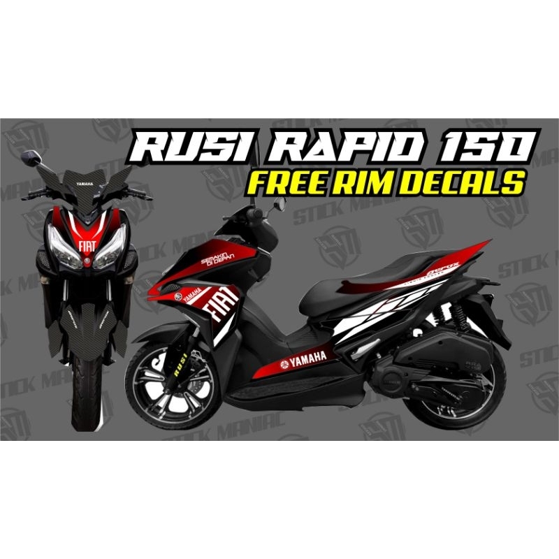 Rusi Rapid 150 full body decals, Laminated | Shopee Philippines