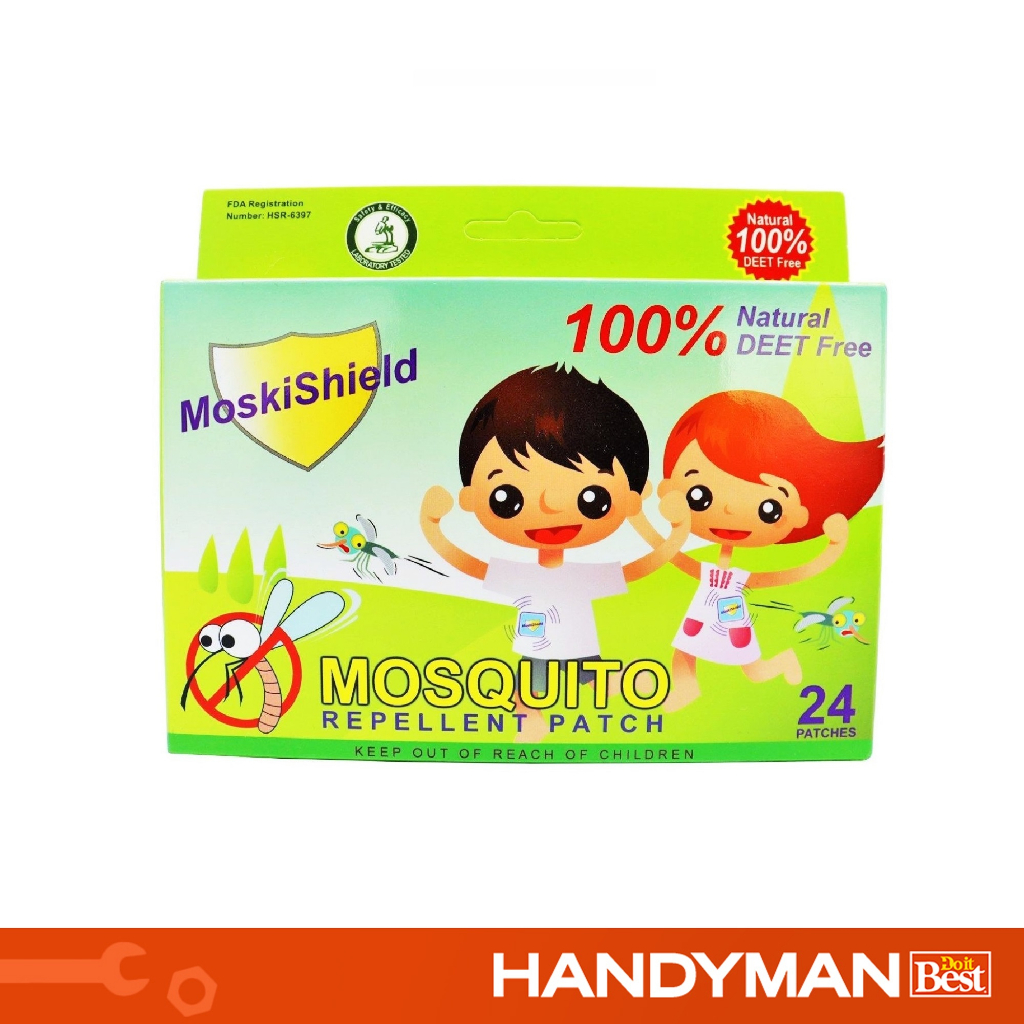 MoskiShield Mosquito Repellent Patch, 24pcs | Shopee Philippines