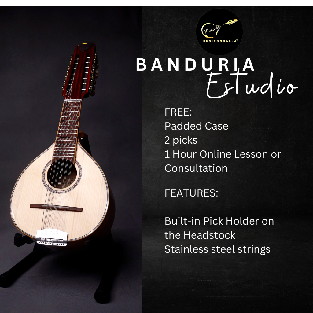 Banduria Estudio with Soft Padded Case and Built-in Pick Holder ...