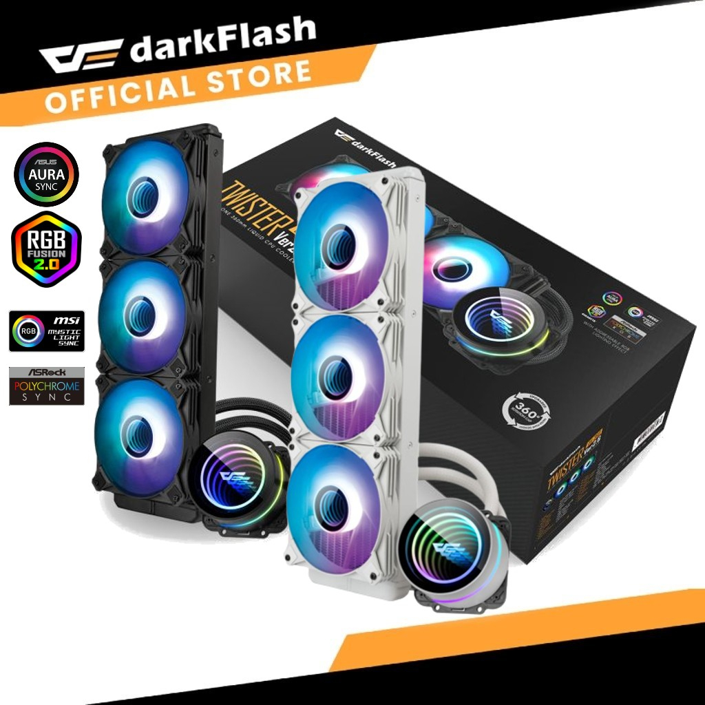 DarkFlash Twister DX360 V2.6 AIO ARGB Liquid CPU Cooler | Shopee ...