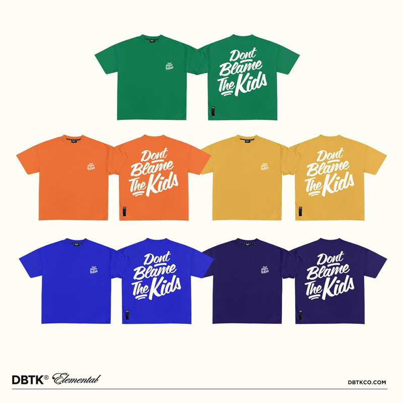 (On-hand) DBTK Elemental “ Script “ Oversized fit w/Free Sticker ...