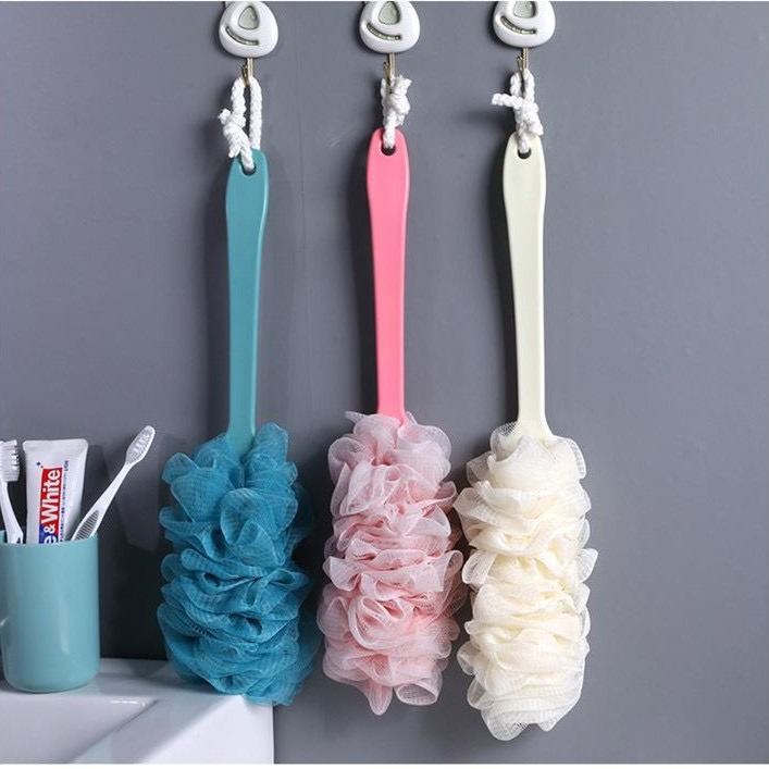 Long handle loofah shower body bath scrubber bath brushes with durable ...