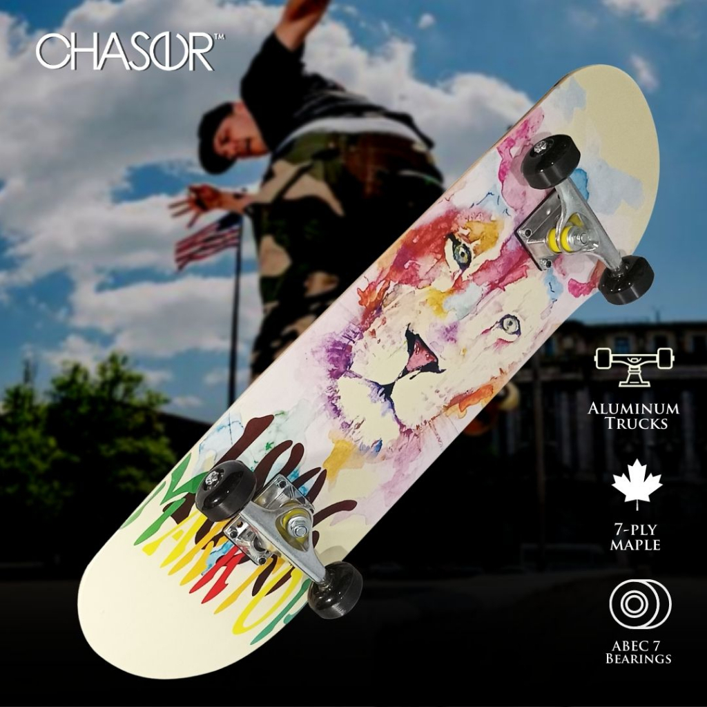 Chaser 31" Wooden Maple Skateboard Sport & Outdoor Recreation ...
