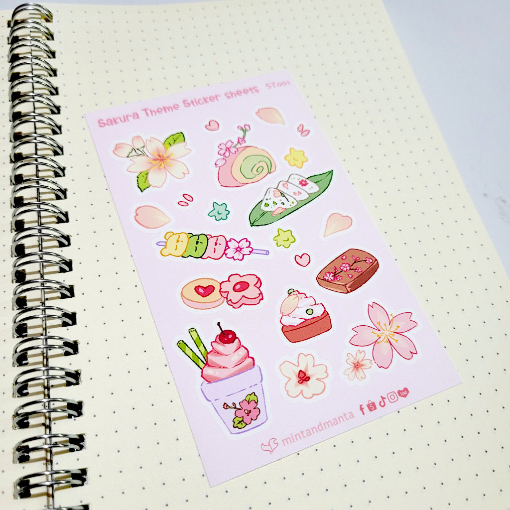 Sakura Sticker Sheet | Cherry blossom | Bullet Journal Stickers ...