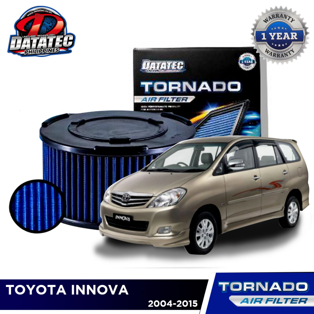 New Datatec Tornado Air Filter - Toyota Innova 2004 - 2015 | Shopee ...