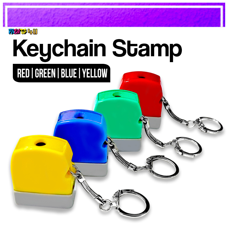 Blanks- 35x40mm Printable Photosensitive Self-Inking Key Chain Stamp ...