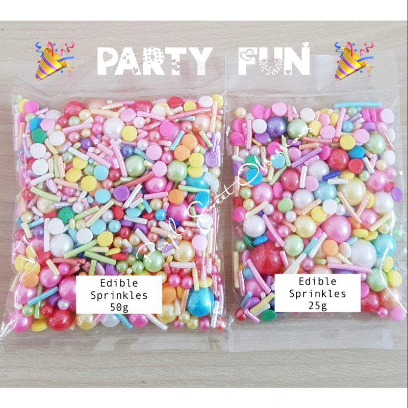 Assorted Edible Sprinkles / Cake Sprinkles for Cake Decoration / Ice ...