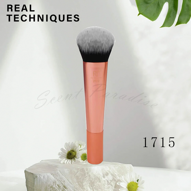 Real Techniques 1715 Professional Facial Foundation Brush Loose Powder Brush Makeup Brush ...