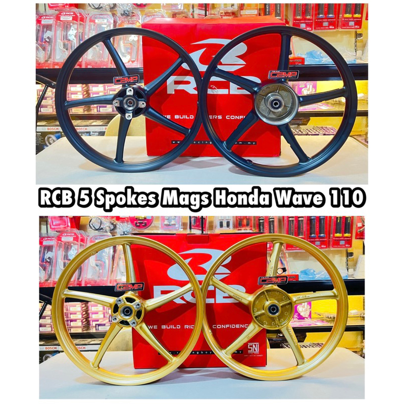 RCB 5 Spokes Mags Honda Wave 110 / Dash / Rs 125 1.4 x 1.4 x 17 ...