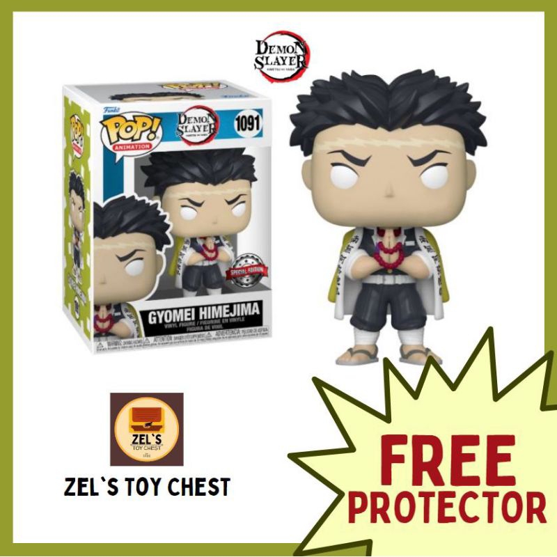 Funko Pop! Demon Slayer: Gyomei Himejima with Free Protector [Zel's Toy ...
