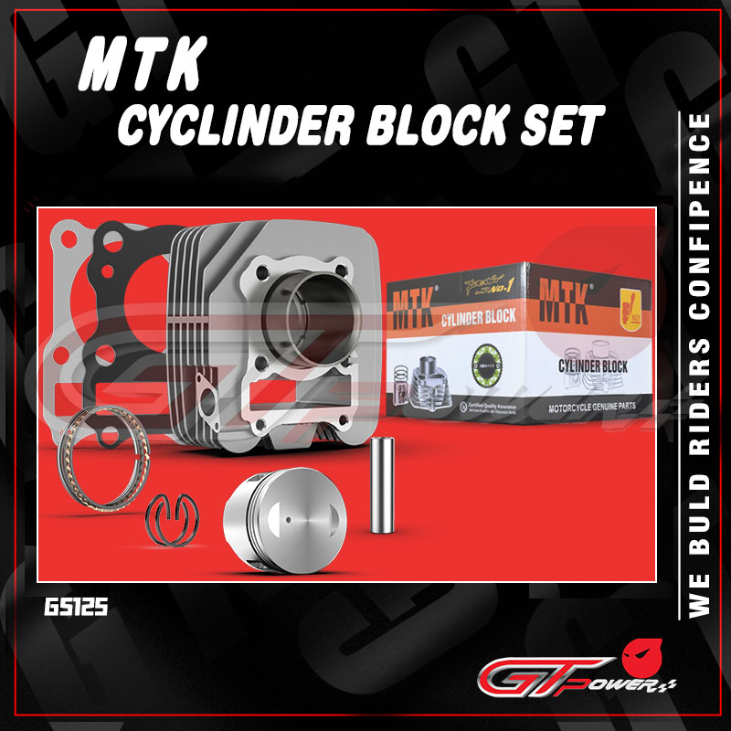 MTK Cylinder Block Set GS125 / THUNDER125 STD Φ57MM | Shopee Philippines