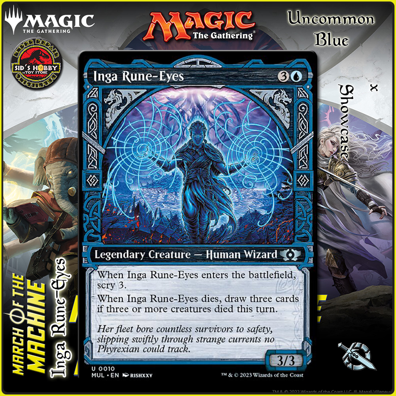 Inga Rune-Eyes x Showcase March of the Machine Blue Uncommon MUL MTG ...