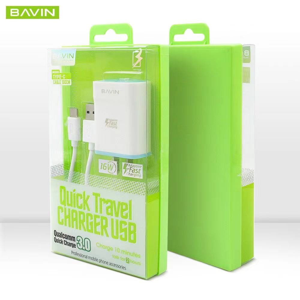 BAVIN 3.0 Qualcomm Fast charging Travel Adapter PC658 w/ 18W Quick ...