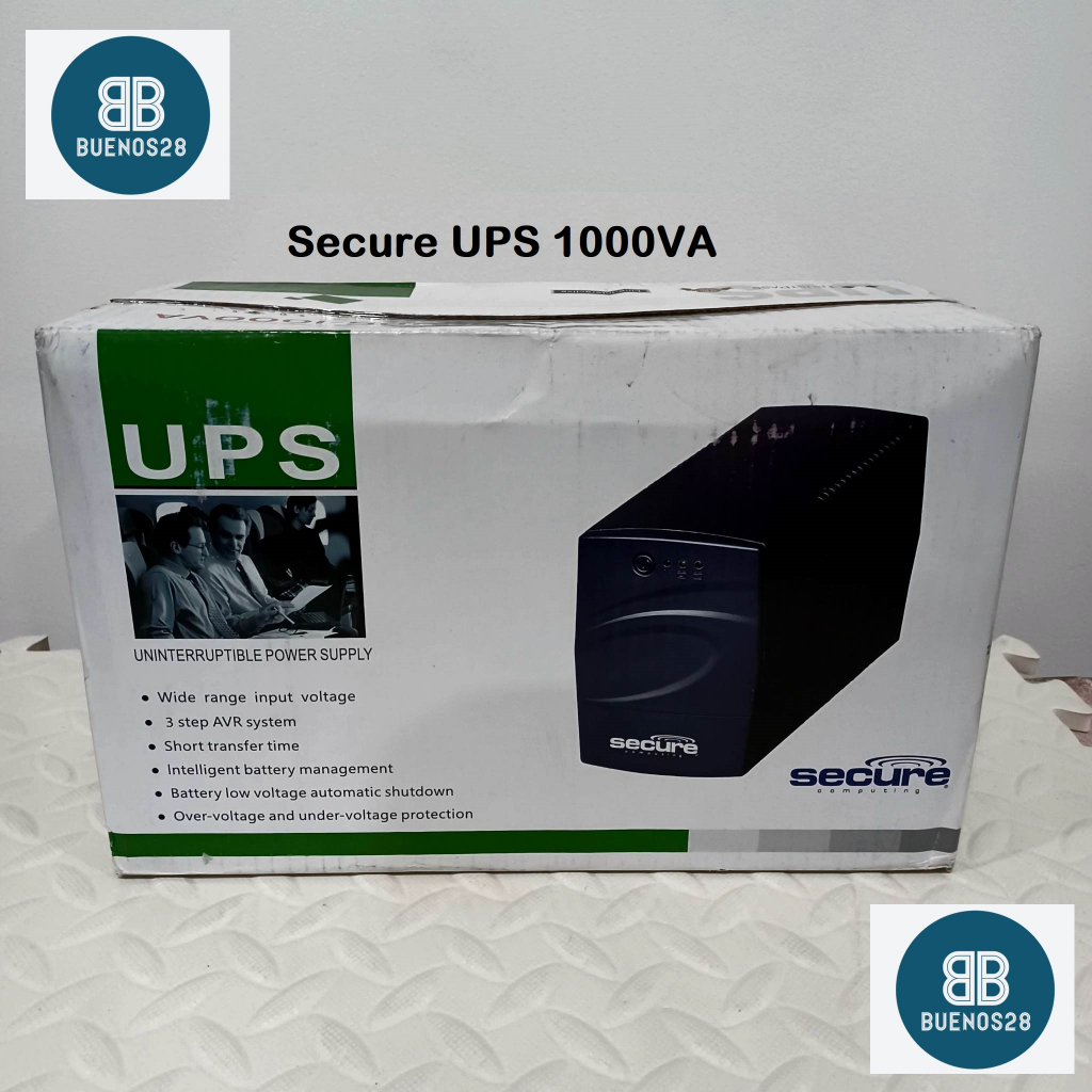 Secure UPS 1000VA Uninterruptible Power Supply | Shopee Philippines
