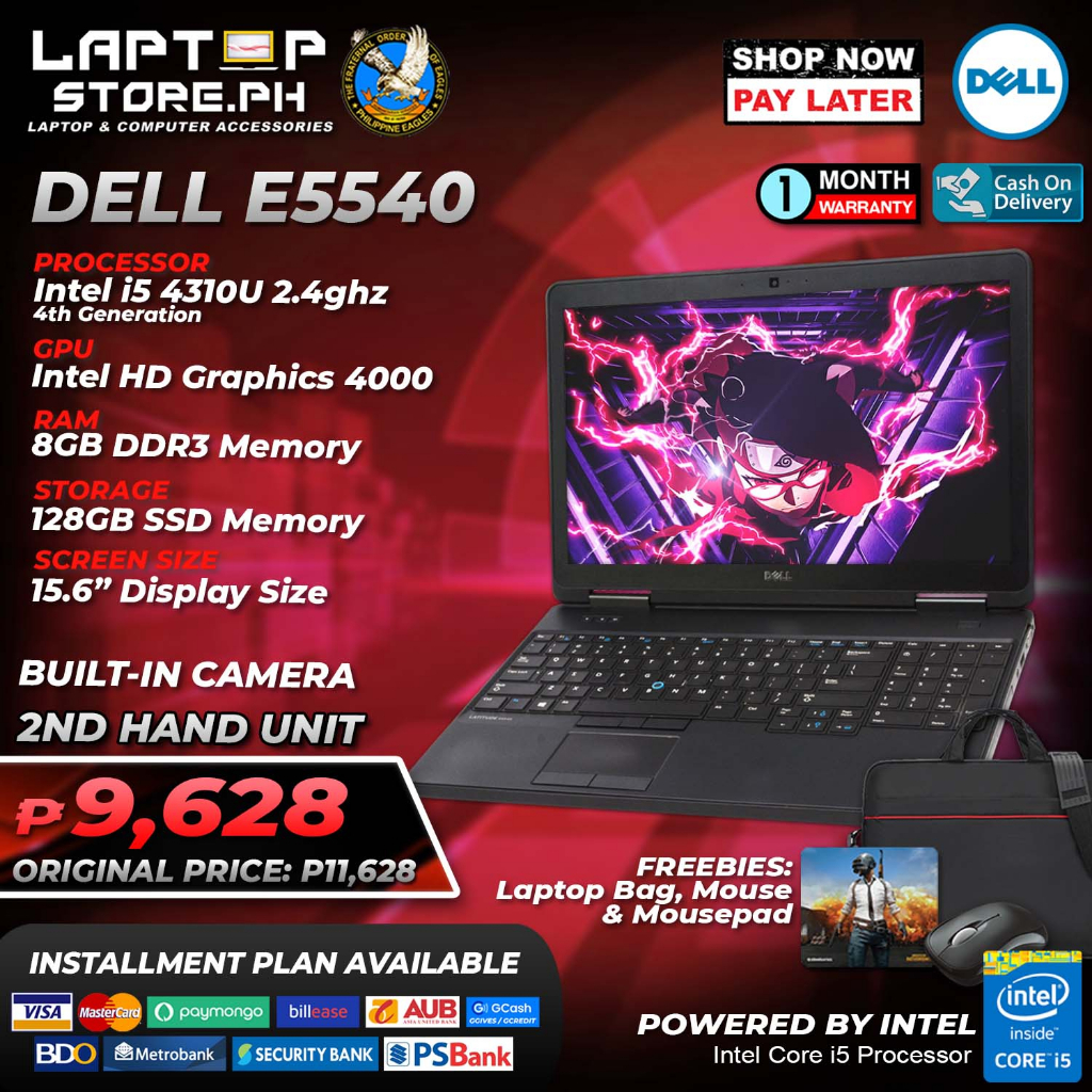 LAPTOP Dell Latitude E5540 Intel Core i5 4310M 2.4ghz-8gb 128gb SSD ...