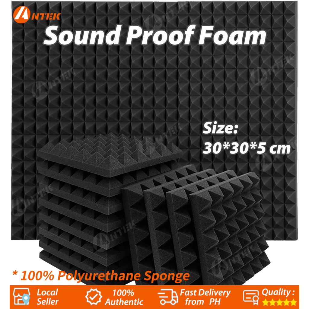 30*30*5cm Sound Proof Foam for Wall Recording Studio Foams Acoustic ...