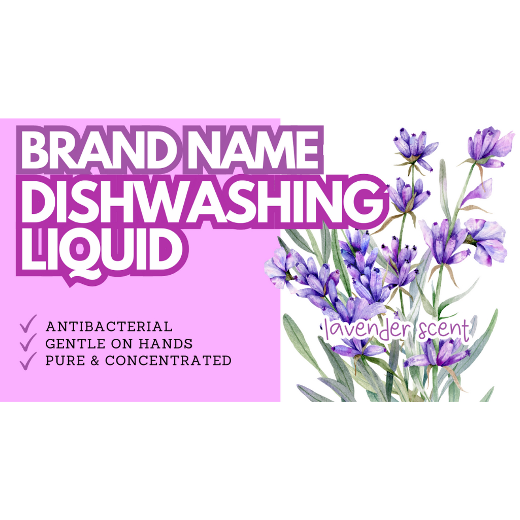 Customized Dishwashing Liquid Sticker Label Own Branding | Shopee ...