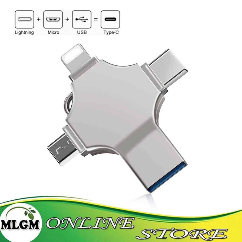4-in-1 flash drive USB 3.0 Memory Stick OTG Pendrive Fast Speed Type-C ...