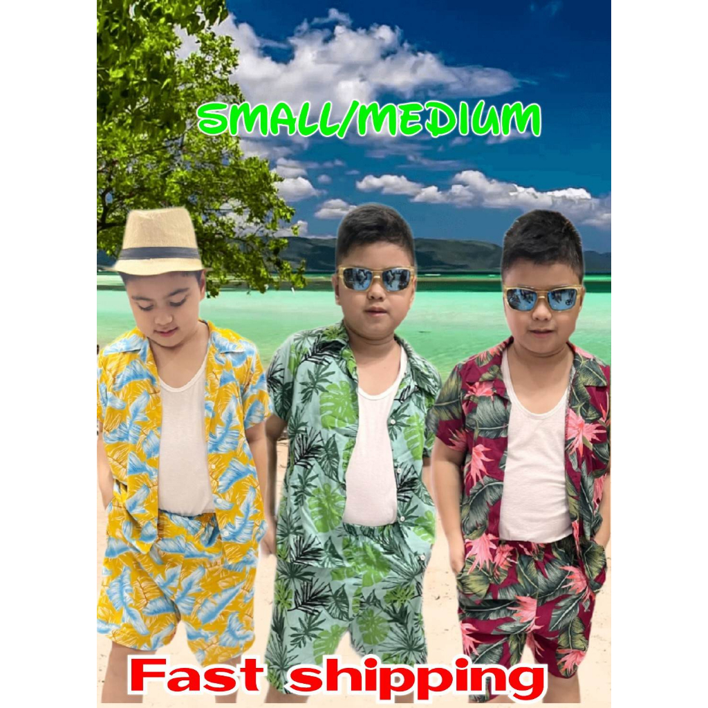 SUMMER TERNO FOR KIDS 2-6YRS OLD | SPORTS COLLAR | Shopee Philippines