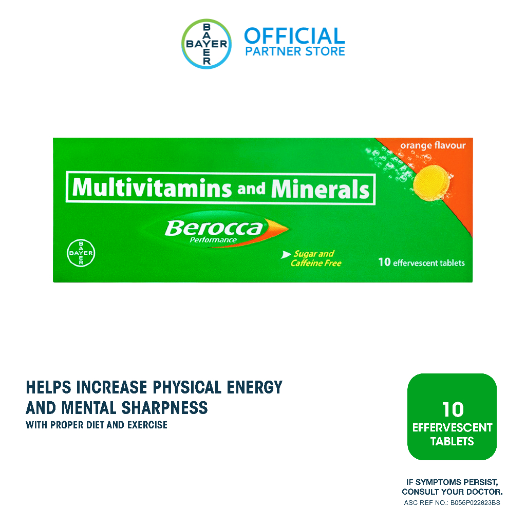 BEROCCA® Performance (Orange) Multivitamins + Minerals 10 Effervescent ...
