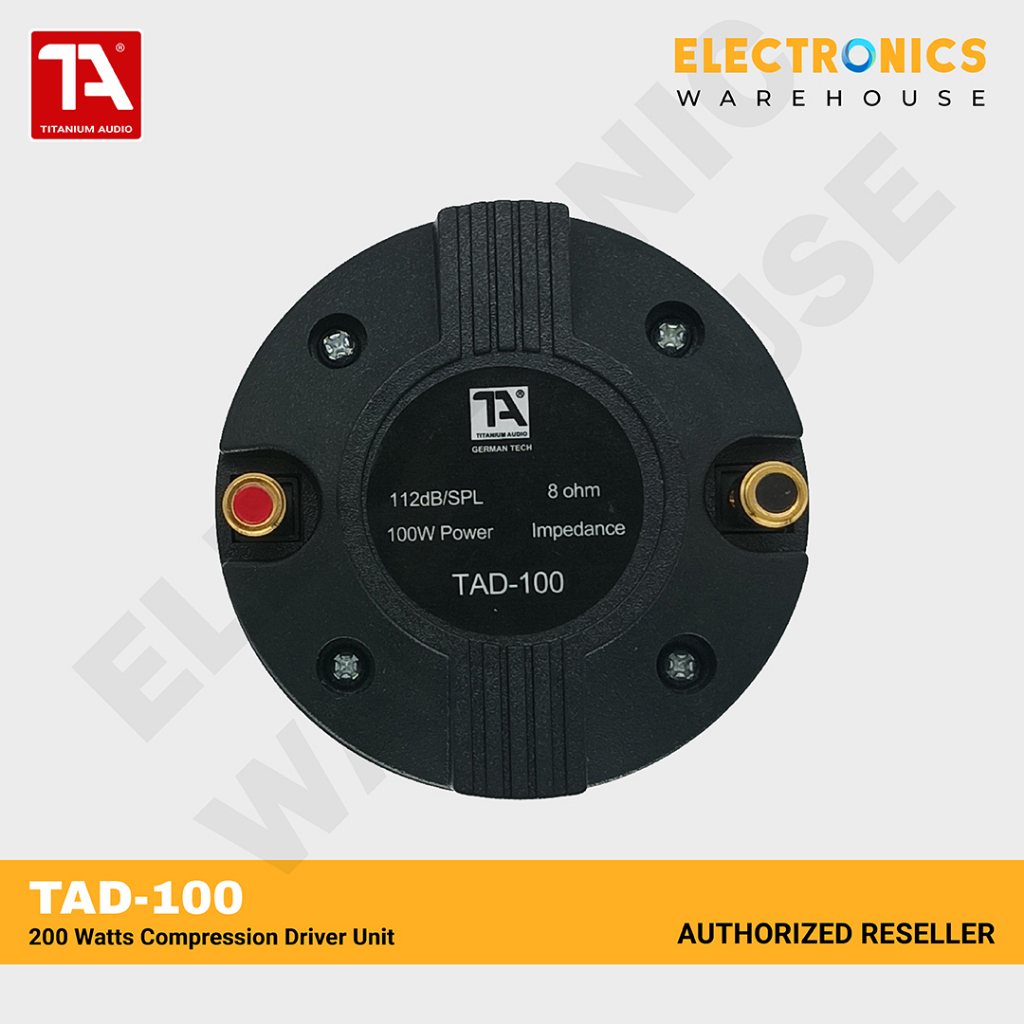 Titanium Audio TAD-100 Compression Driver Unit 200W | Shopee Philippines
