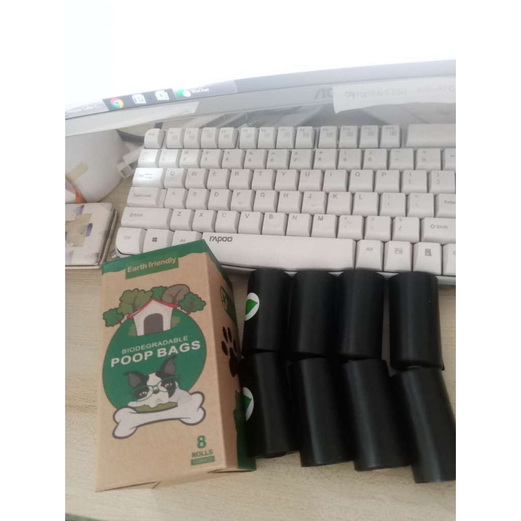 Pet garbage bag cornstarch biodegradable dog poop bag compostable ...