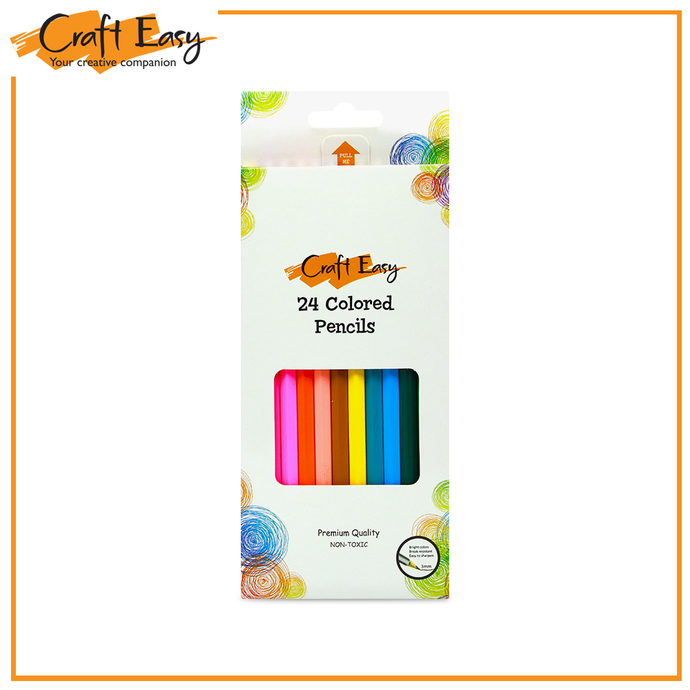 Craft Easy Colored Pencils (24 Colors) 1 Box | Shopee Philippines