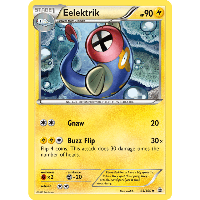 Tynamo ,Eeletrik & Eelektross Pokemon Cards TCG (5th Gen Pokemon ...