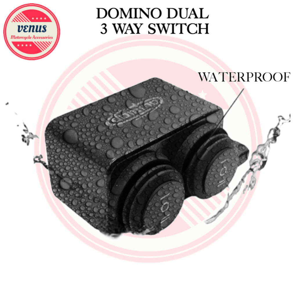 Venus Motorcycle Domino Dual Mini Driving Light Switch 3 Way Switch ... Venus Motorcycle Domino Dual Mini Driving Light Switch 3 Way Switch ...