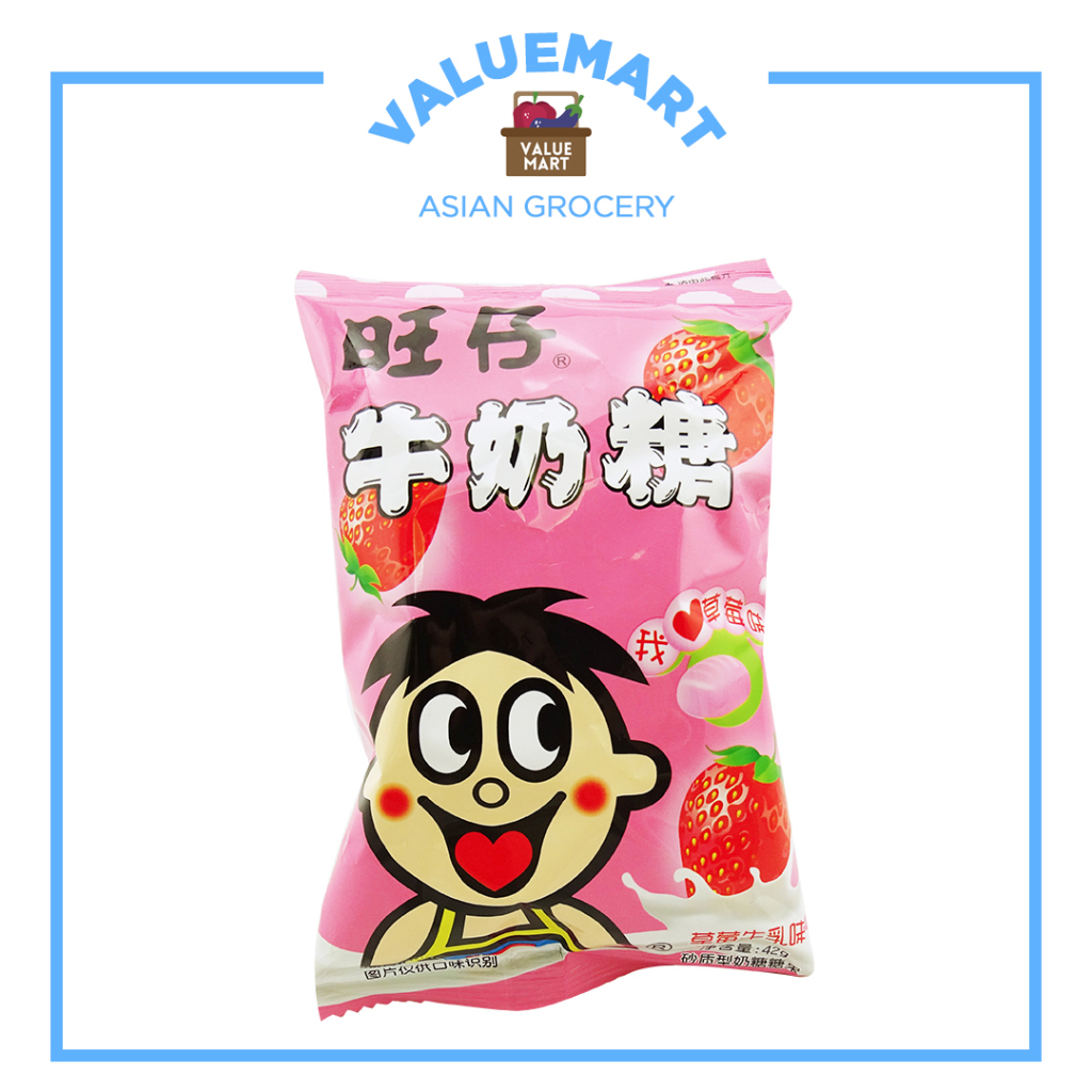 Wang Wang / Want Want Chewy Milk Candy (Original, Strawberry, Red Bean ...