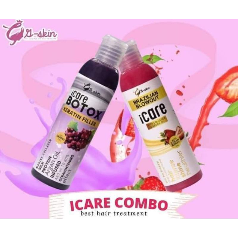ORIGINAL ICARE BRAZILIAN BLOWOUT | HAIR BOTOX KERATIN FILLER FROM GSKIN ...