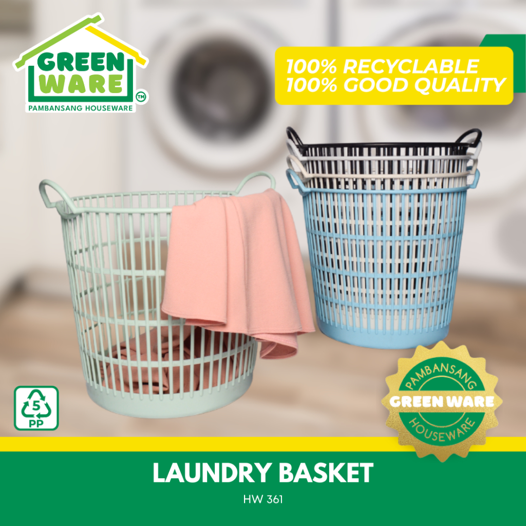 Greenware Big Large Laundry Vegetable Multipurpose Portable Basket Bin ...