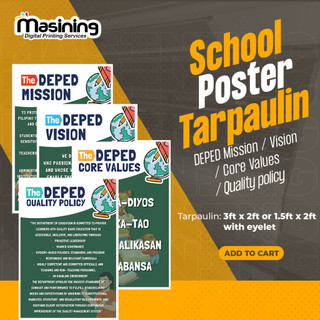 Deped Mission/Vision/Core Values/Quality policy Tarpaulin | Shopee ...