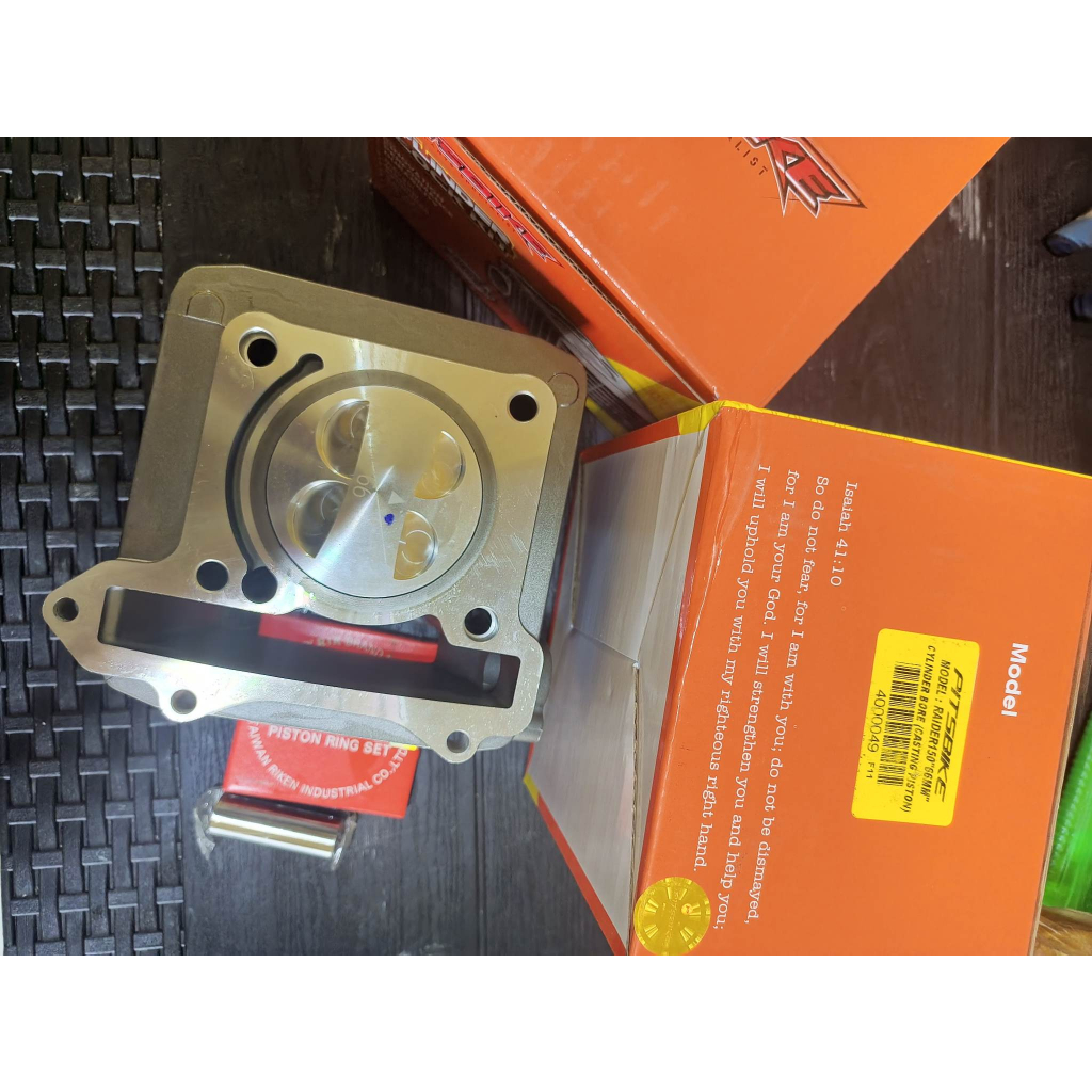 PITSBIKE STEEL BORE RAIDER 150 CARB 66MM CASTING PISTON | Shopee ...