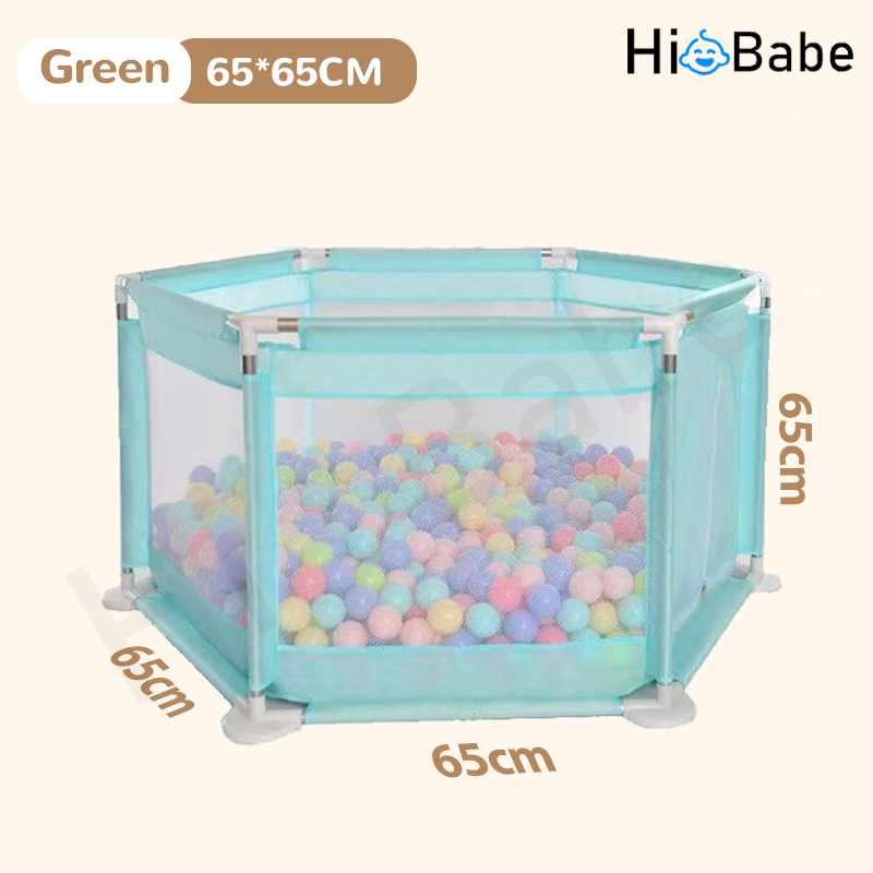 on hand Playpen For Baby Indoor Breathable Mesh Foldable Playground ...