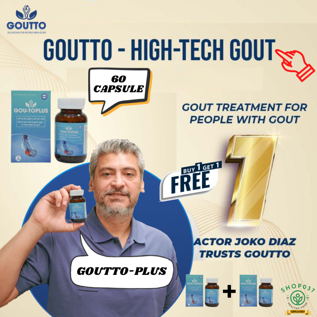 Shop037 GOUTTO PLUS [Buy 1 Get 1] (60 Capsules) from Japan (Gout ...