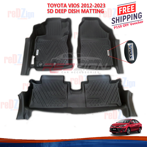 TOYOTA VIOS 2012-2023 5D DEEP DISH MATTING #FreeShippingShopee #COD | Shopee Philippines