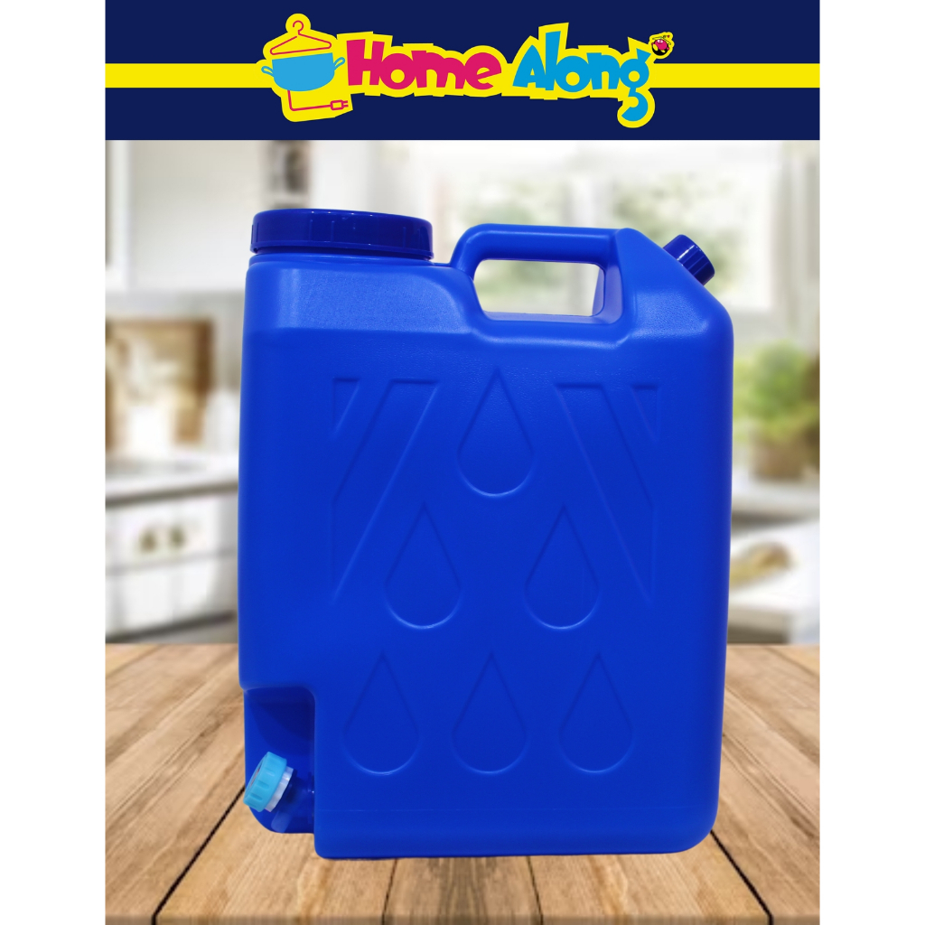Gallon Blue Water Container with Faucet | Shopee Philippines